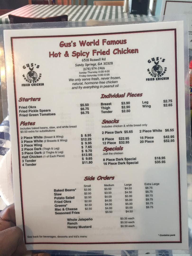 Gus’s World Famous Hot & Spicy Fried Chicken [REVIEW] – The Hip-Hop Foodie